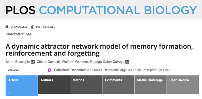PLOS COMPUT BIOL: 记忆的形成、强化和遗忘的动态吸引子网络模型__财经头条__新浪财经