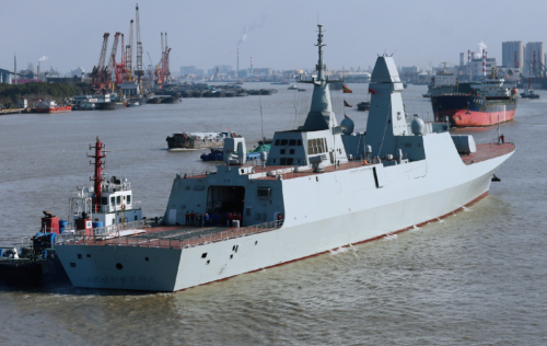 054B只用5个月就试航，解放军下饺子迎来里程碑，再次领跑美军3年|护卫舰|首舰|下水_新浪新闻