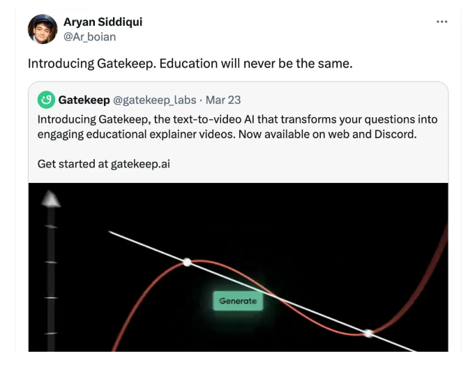 教育科技新突破！AI工具Gatekeep可生成数学物理讲解视频，创始人大二|数学|物理_新浪新闻