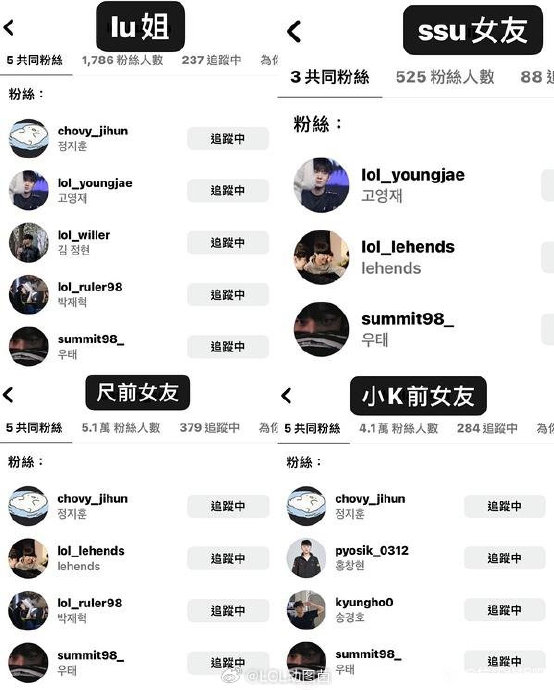 韩网爆料willer恋爱瓜，炸出LCK一堆人的恋爱往事…