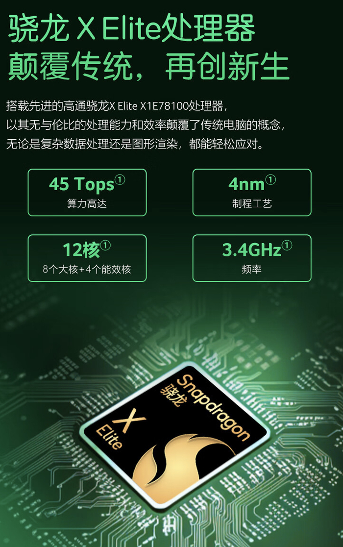 宏碁非凡 Go Pro 高通版笔记本价格揭晓：骁龙 X Elite X1E78100，5999 元起|笔记本电脑|PC|新产品发布|高通骁龙 ...