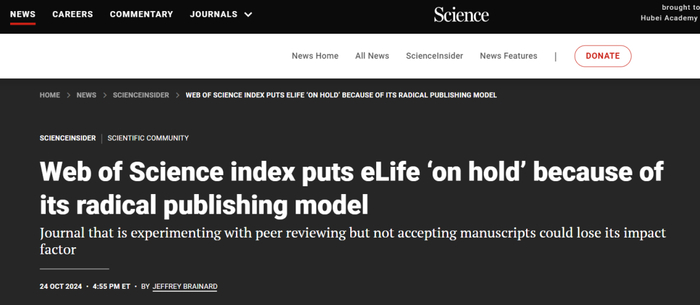 突发：堪比四大名刊，国际顶级期刊被“On hold”！期刊正面硬刚，或被剔出SCI……|论文_新浪新闻