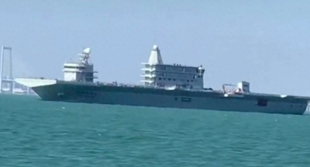 “民用版076”现身，5个月造一艘准航母的能力，全球独一家