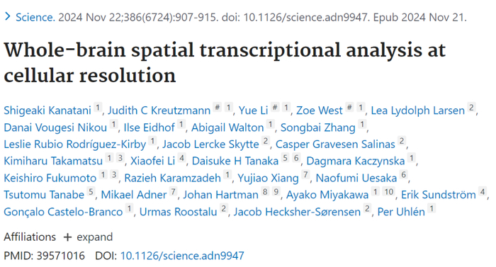 Science：厉害了！新型的组织透明化技术TRISCO，让全脑空间转录组测序与脑成像“完美”结合！|RNA|大脑|细胞|器官|染色_新浪新闻