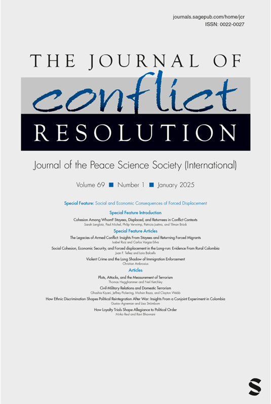 【新刊速递】《冲突解决杂志》(JCR), Vol.69, No. 1, Jan 2025 | 国政学人__财经头条__新浪财经
