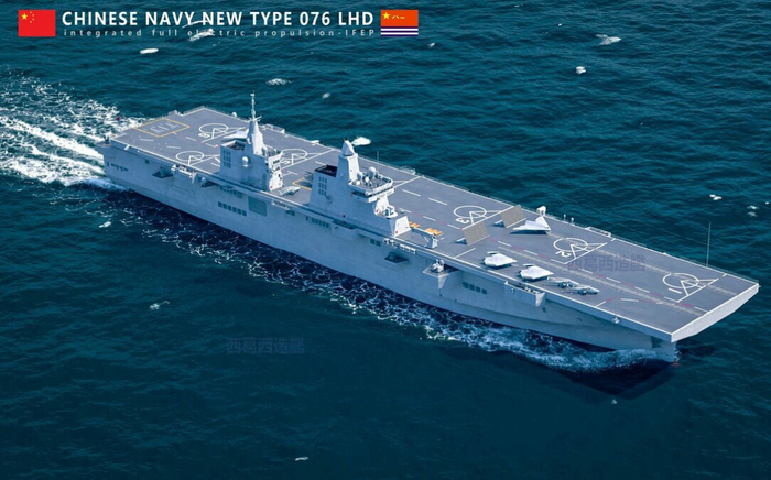 极限生产速度每年10艘以上的航空攻击舰！一文解答你对076型的所有疑问