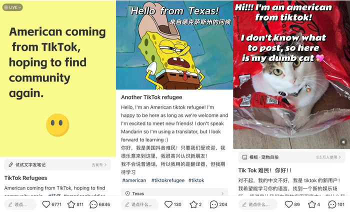一夜之间爆火！大量美国“TikTok难民”涌入小红书！|小红书|TikTok|美国_新浪新闻