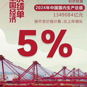 2024年中国GDP同比增长5%_手机新浪网