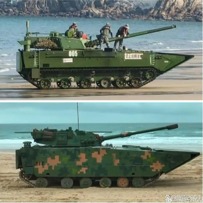 新一代高速两栖突击车亮相，105毫米主炮脱胎换骨，配自动装弹机|63A式水陆坦克_新浪新闻