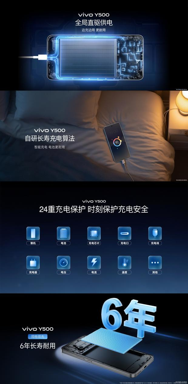 vivo Y500正式发布：天玑7300+8200mAh大电池 1399元起！__财经头条__新浪财经