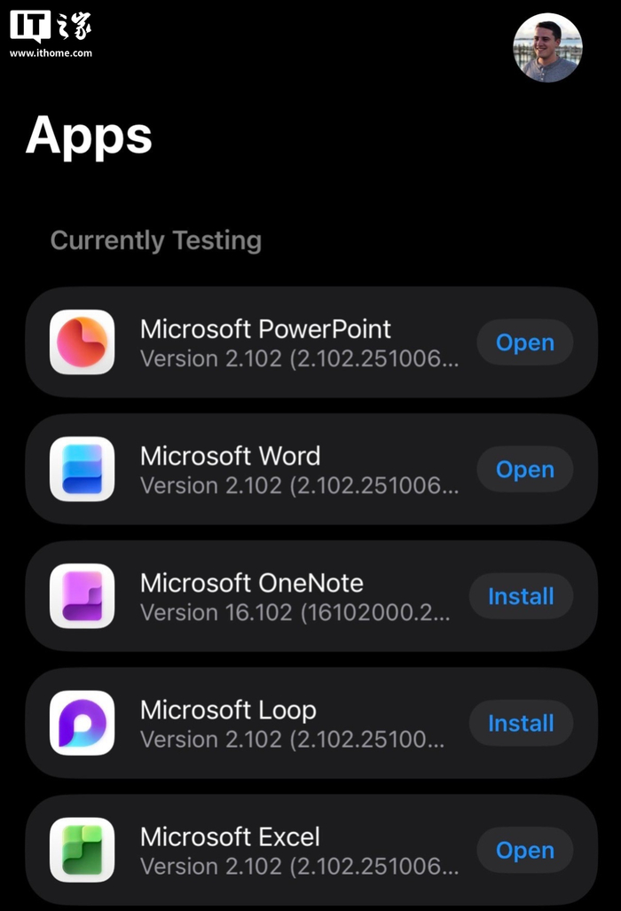 iOS 测试版 Excel、Word 和 PowerPoint 等Office应用启用新图标__财经头条__新浪财经
