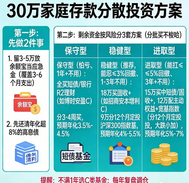 家庭存款30万,如何分散投资理财?__财经头条__新浪财经