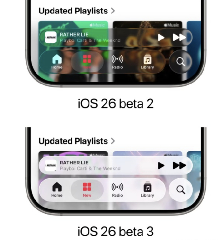 iOS 26 Beta3取消液态玻璃效果引热议__财经头条__新浪财经