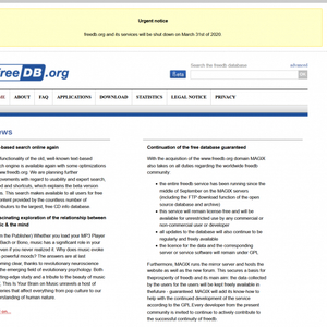 光碟音轨清单数据库FreeDB宣布将于明年3月31日关闭_手机新浪网