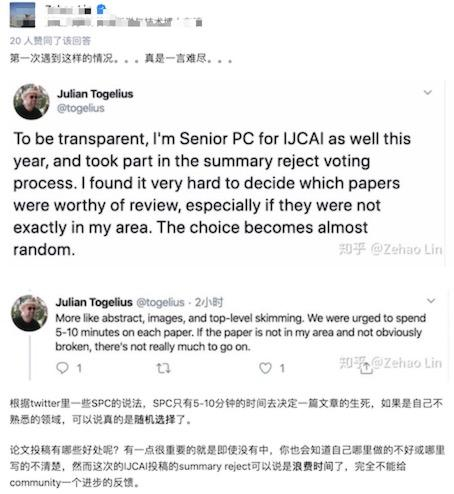 IJCAI 2020 好狠，还未终审就拒掉 42% 投稿论文！被拒作者：一脸懵逼，反馈意见呢？__财经头条