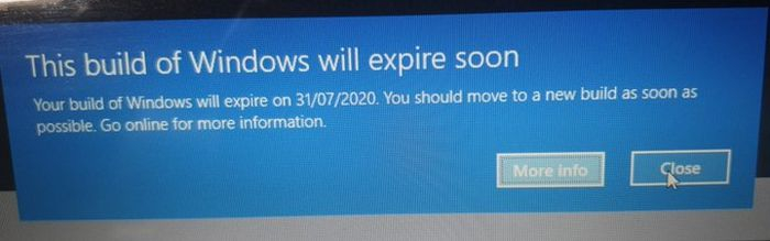 部分会员收到Windows版本过期提示：微软正修复_手机新浪网