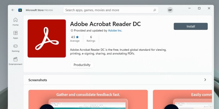 Windows 11商店迎来Adobe Acrobat Reader DC桌面应用程序_手机新浪网