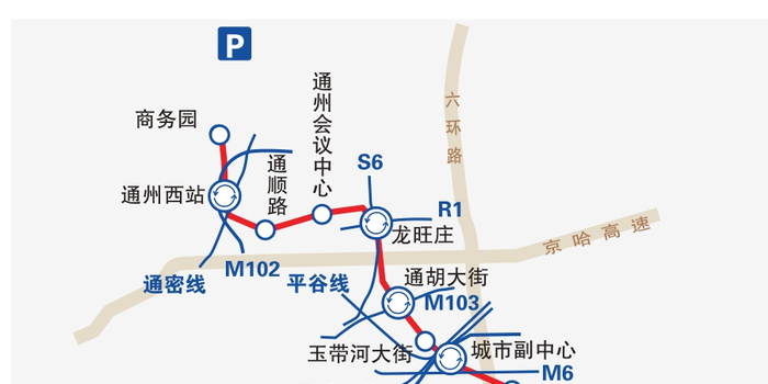 城市副中心M101线最新线路图公布_手机新浪网
