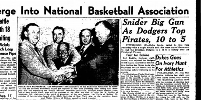 73年前的今天：BAA与NBL合并成立NBA_手机新浪网
