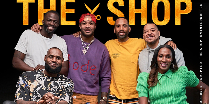 詹姆斯转发最新一期《The Shop》剧照：追梦&PJ-塔克出镜_手机新浪网