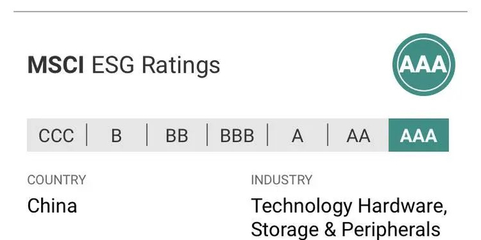 明晟ESG评级揭晓，联想集团升至AAA，苹果获评BBB_手机新浪网