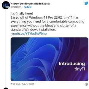 Tiny11 Builder打造极致精简版Win11：2GB内存就能跑流畅_手机新浪网