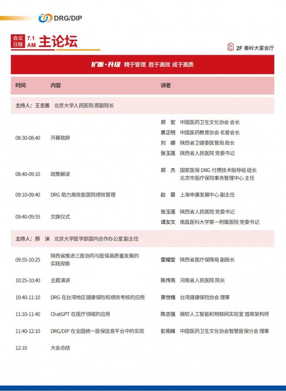2023 DRG/DIP•中国医院精细化管理与发展论坛将在陕西西安召开_手机新浪网