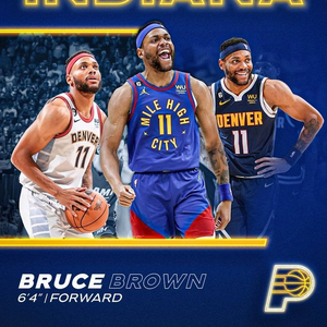 2年4500万美元！官方：步行者签下冠军前锋布鲁斯-布朗_手机新浪网