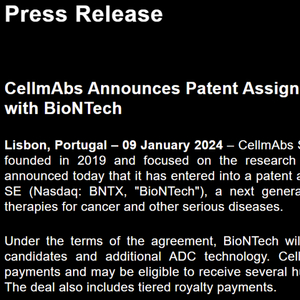 数亿美元：BioNTech引进CellmAbs一款临床前ADC_手机新浪网