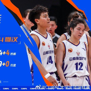 CUBAL今日MVP给到云南师大的“娜娜组合” 张娜与娜汉合砍85分_手机新浪网