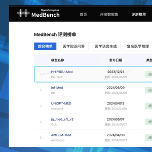 第一！医渡科技(02158)大模型登顶上海AI实验室权威评测榜_手机新浪网