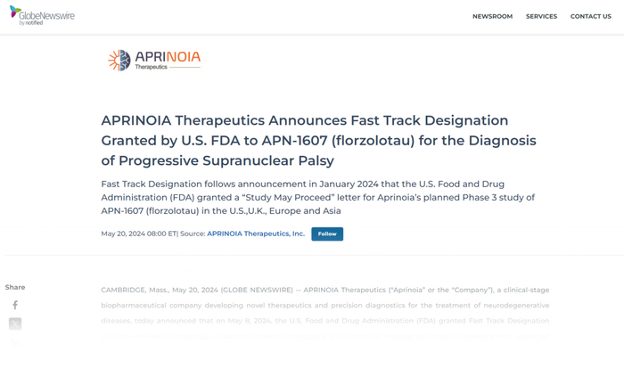 重磅 | APN-1607获得美国FDA快速通道资格认定|东诚药业|医疗|资格_新浪新闻