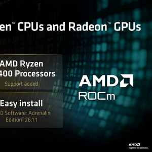 AMD ROCm 7.2 首发支持 Ryzen AI 400 系列处理器，解锁满血 AI 性能|GPU|开源软件|Linux|Comfy ui|Stable Diffusion_手机新浪网