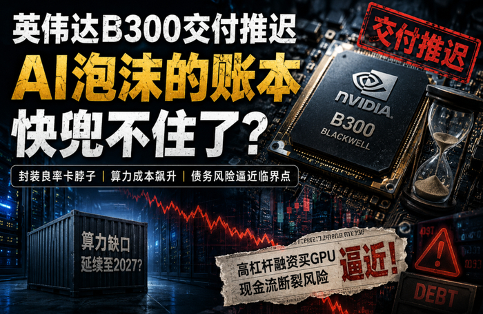 英伟达芯片一推迟，AI泡沫的账本快兜不住了？|gpu|台积电|成本|数据中心|推理_新浪新闻