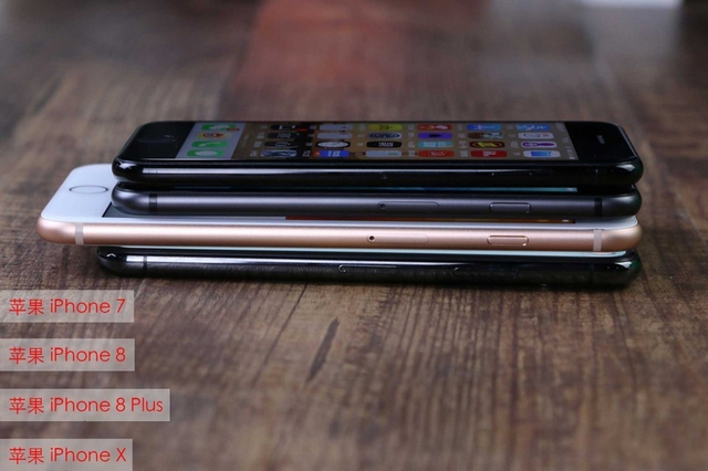 刘海贴额头 iPhoneX|8|8P|7外观全对比_新浪图片