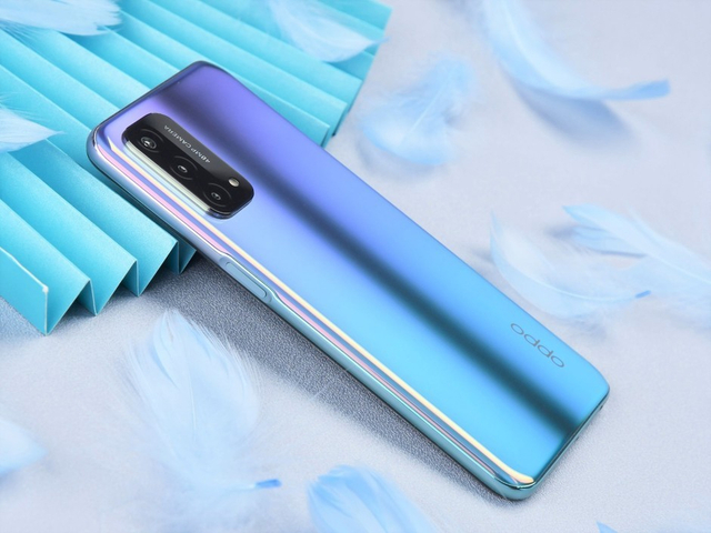 潮流配色随光而变 轻薄新机OPPO A93图赏_新浪图片