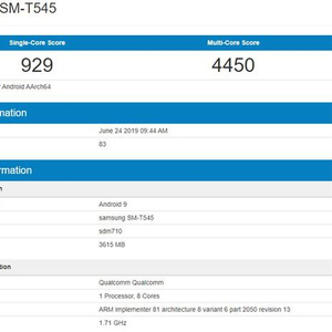 三星平板SM-T545现身Geekbench：骁龙710+4GB RAM_手机新浪网