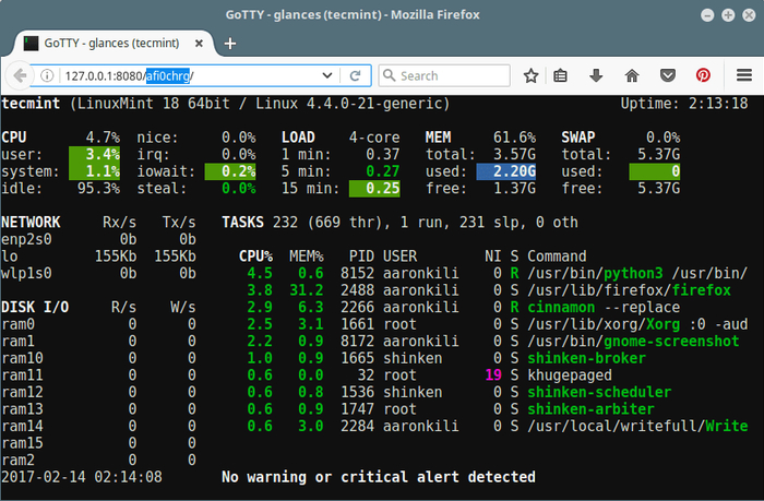 GoTTY：把你的 Linux 终端放到浏览器里面__财经头条