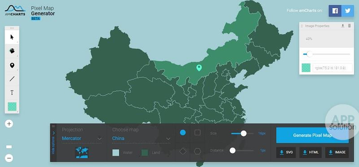 Pixel Map Generator : 做 PPT 必备！简单就能生成好看地理图表 #Web