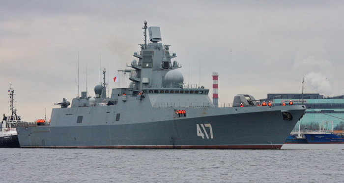 俄海军首艘22350型护卫舰终于交付了 将参加海军节阅舰式_手机新浪网
