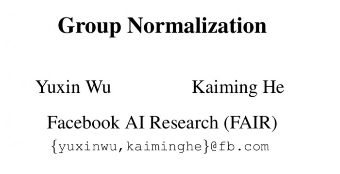 何恺明团队最新力作：群组归一化（Group Normalization）__财经头条
