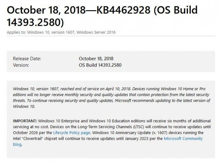 三大Win10功能更新获累积更新 修复大量BUG_手机新浪网