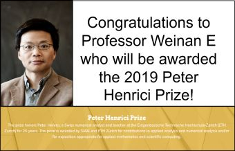 鄂维南院士荣获2019年Peter Henrici奖_手机新浪网