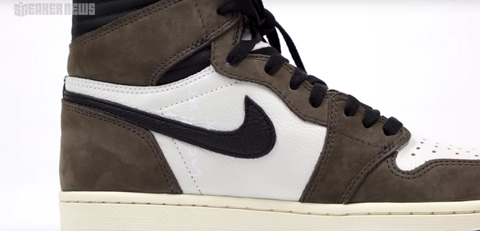 粉鞋带的 Travis Scott x AJ1 有点好看！完整细节曝光，四月底发售
