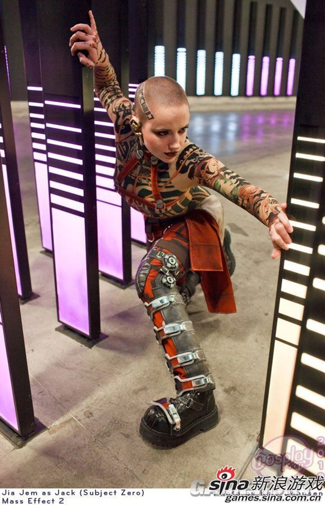 越狱风格《质量效应2》Jack超逼真Cos欣赏_新浪图片