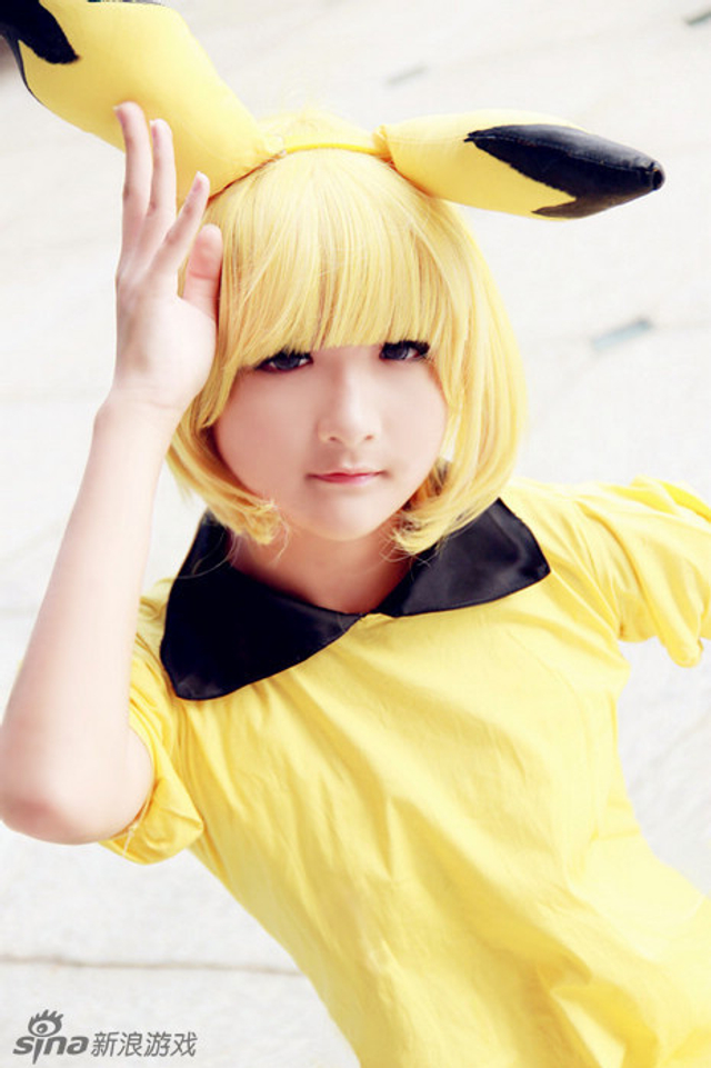 [口袋妖怪]比卡丘拟人COS 这个妹纸太萌了也！_新浪图片