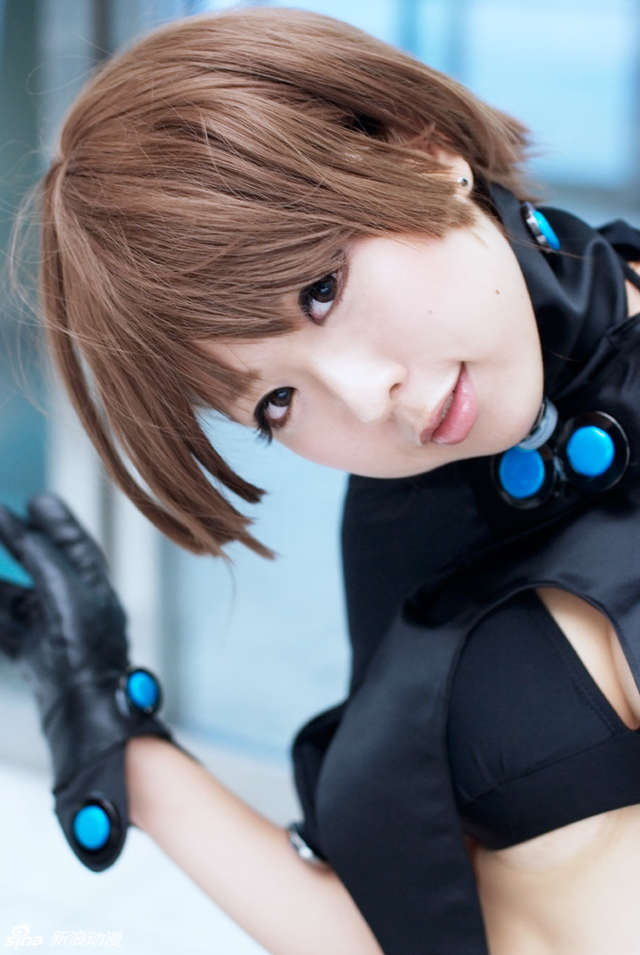 杀戮都市Gantz岸本惠，超性感镂空装扮COS_新浪图片