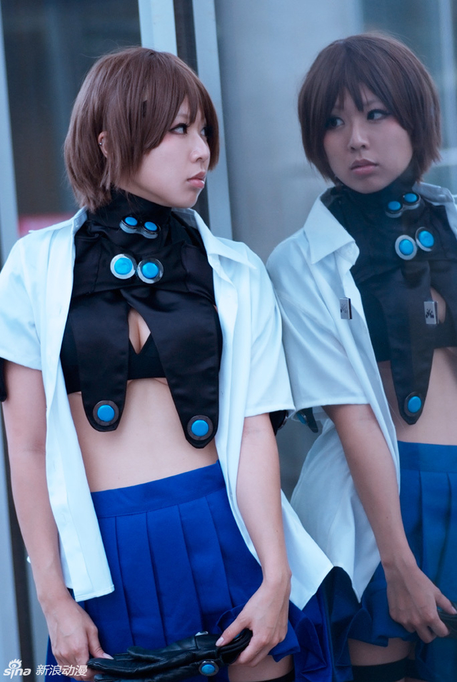 杀戮都市Gantz岸本惠，超性感镂空装扮COS_新浪图片