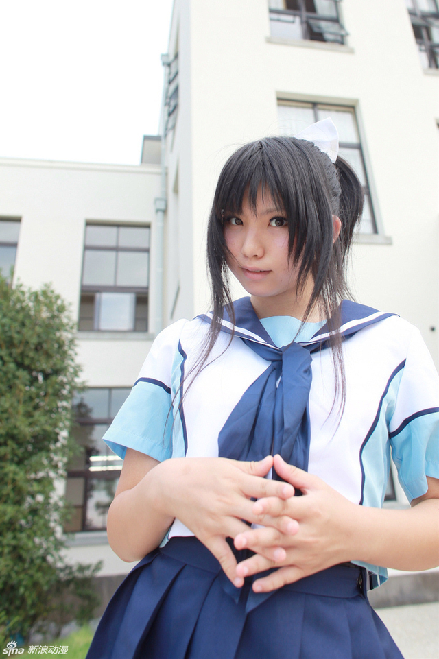 清纯靓丽小露性感，enako COS爱相随高岭爱花_新浪图片