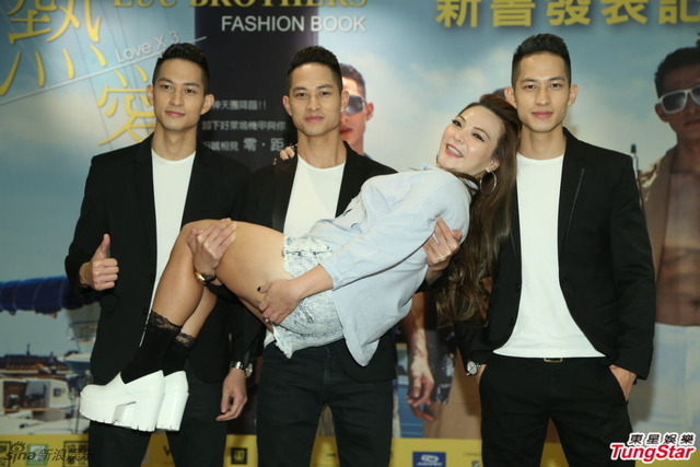 环太平洋三胞胎大秀腹肌 表白最爱林志玲_新浪图片